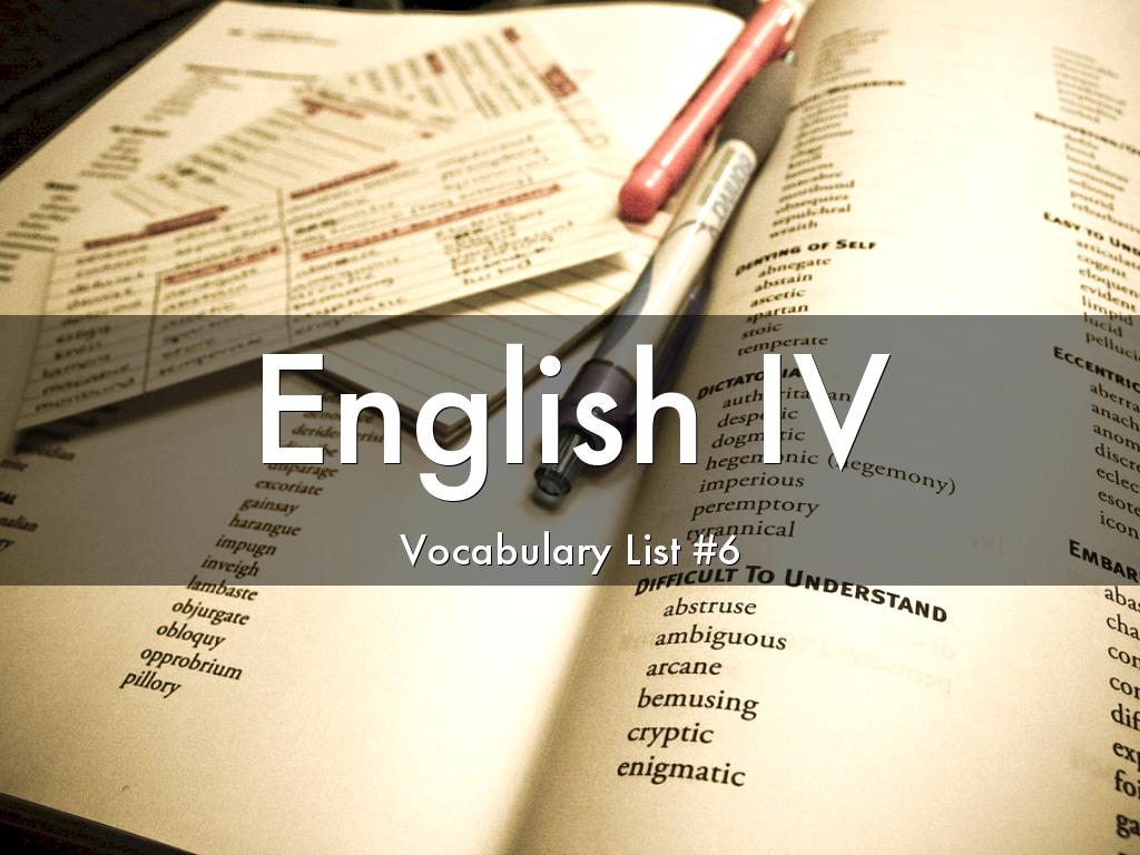 English IV by Julie Salyards