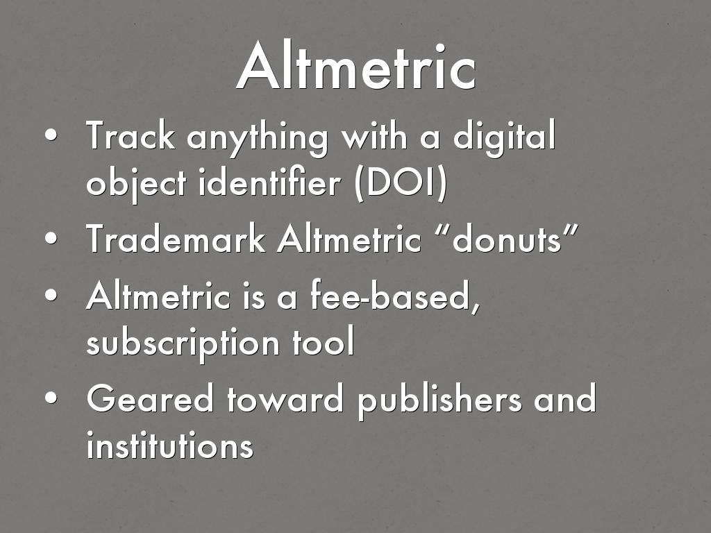 altmetrics by T B