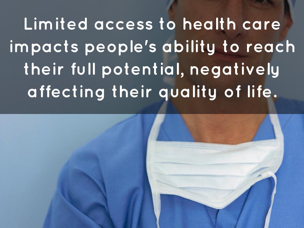 INEQUALITY IN HEALTH CARE by Valeria