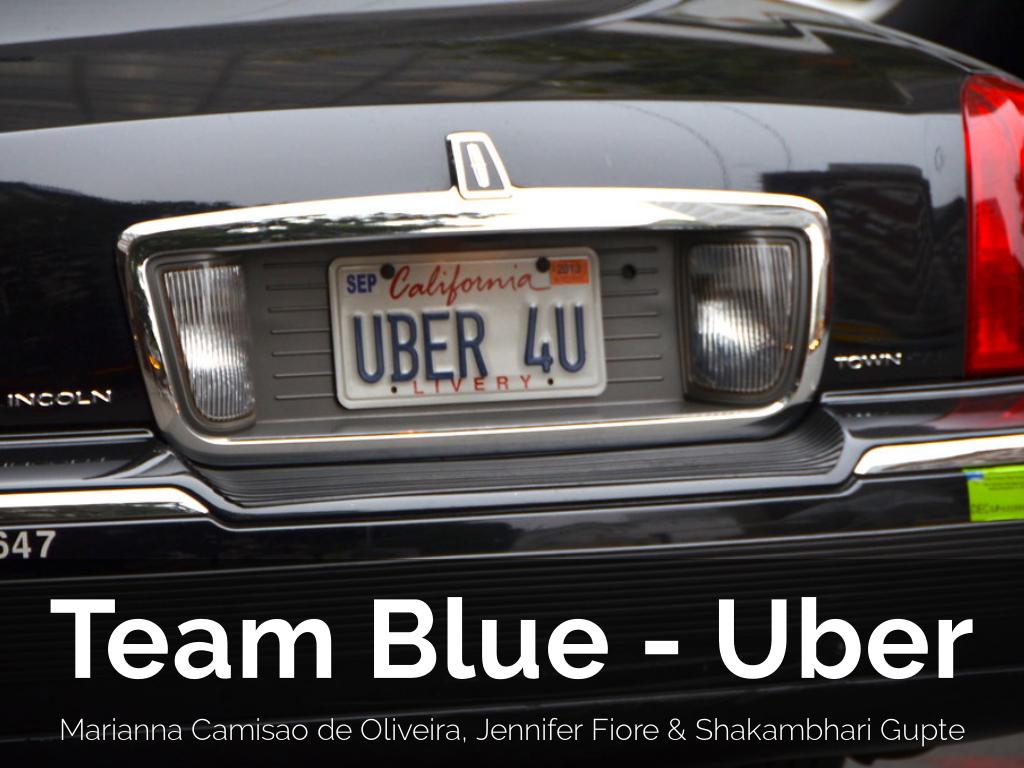 Blue Team - UBER by Shakambhari Gupte