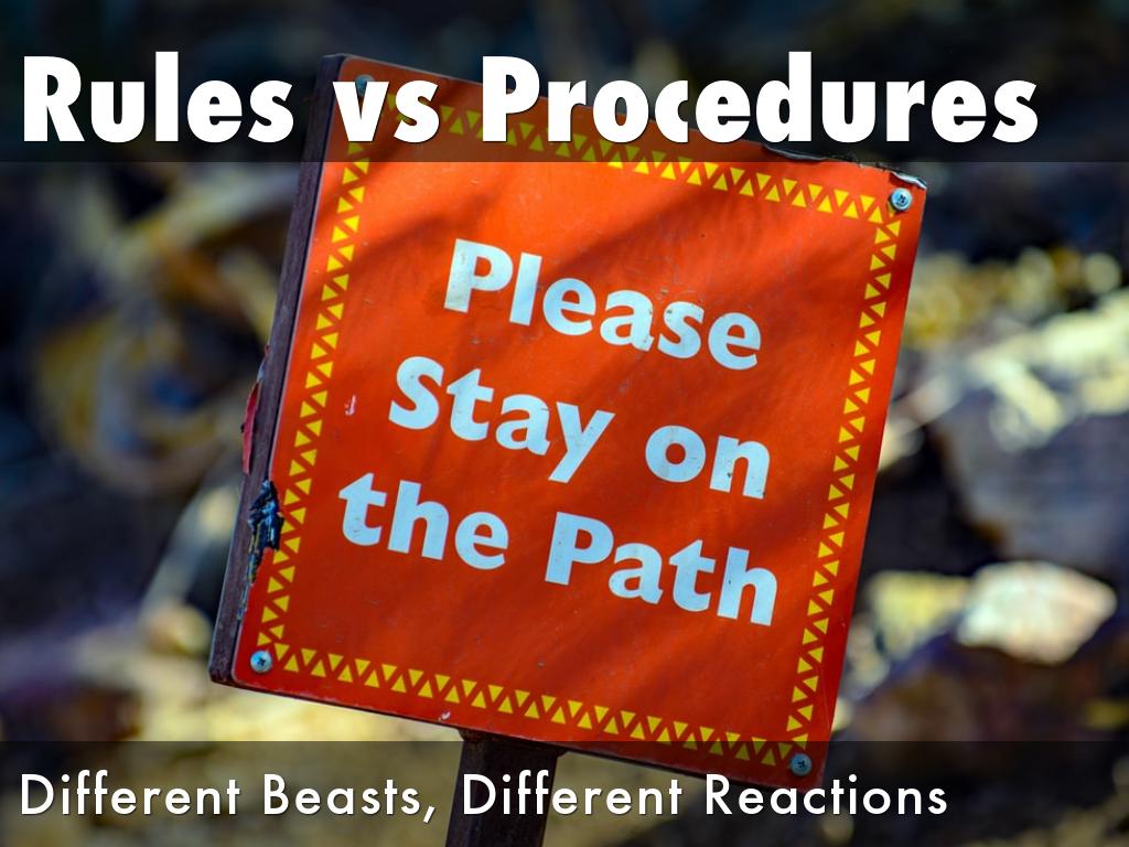 Rules vs Procedures by Michelle Steever