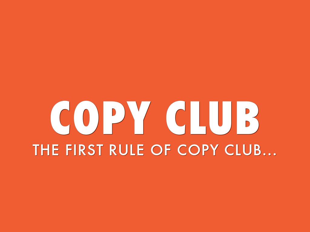 Copy Club by Edward W Dale
