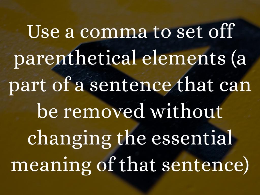 Commas! by Missy Walker