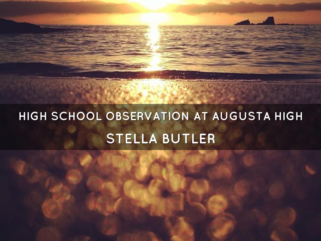 High School Observation by Stella Butler
