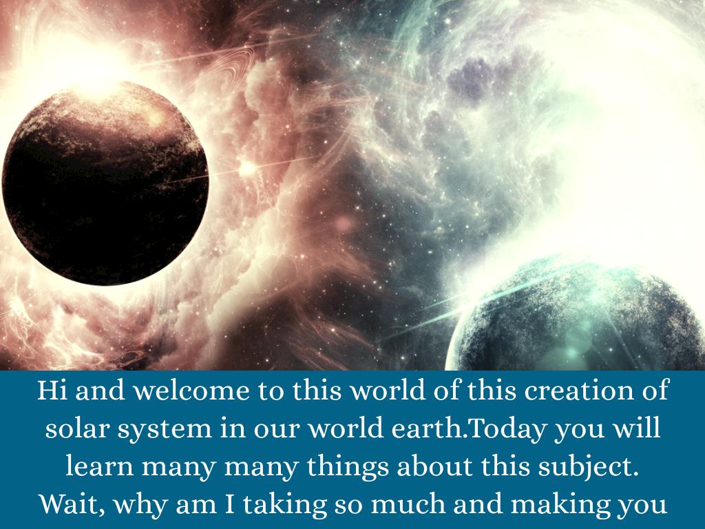 Planets in our solar system by Ashna Patel