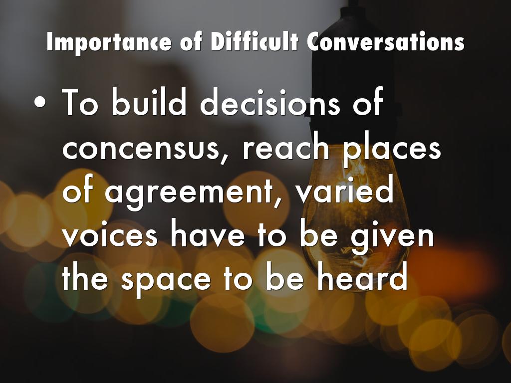 Difficult Conversations by Lowell Aplebaum