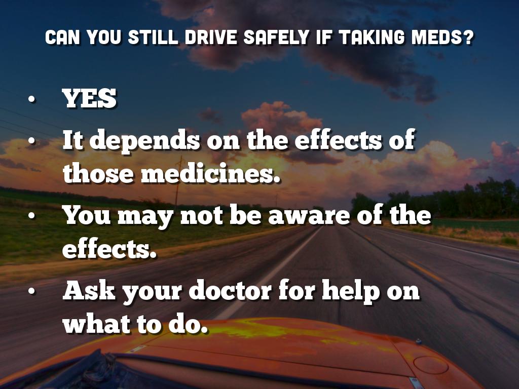 OTC drugs while driving by Hannah Henry