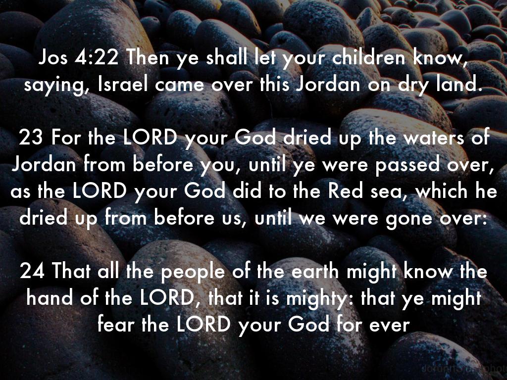 Lessons from Stones Josh 4: 19-24 by Stephen Boone