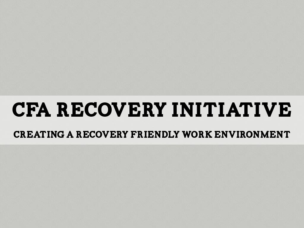 CFA recovery initiative by nikkiwarren102