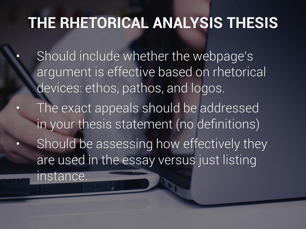 (ONLINE)Rhetorical Analysis: Thesis Statements by Mary