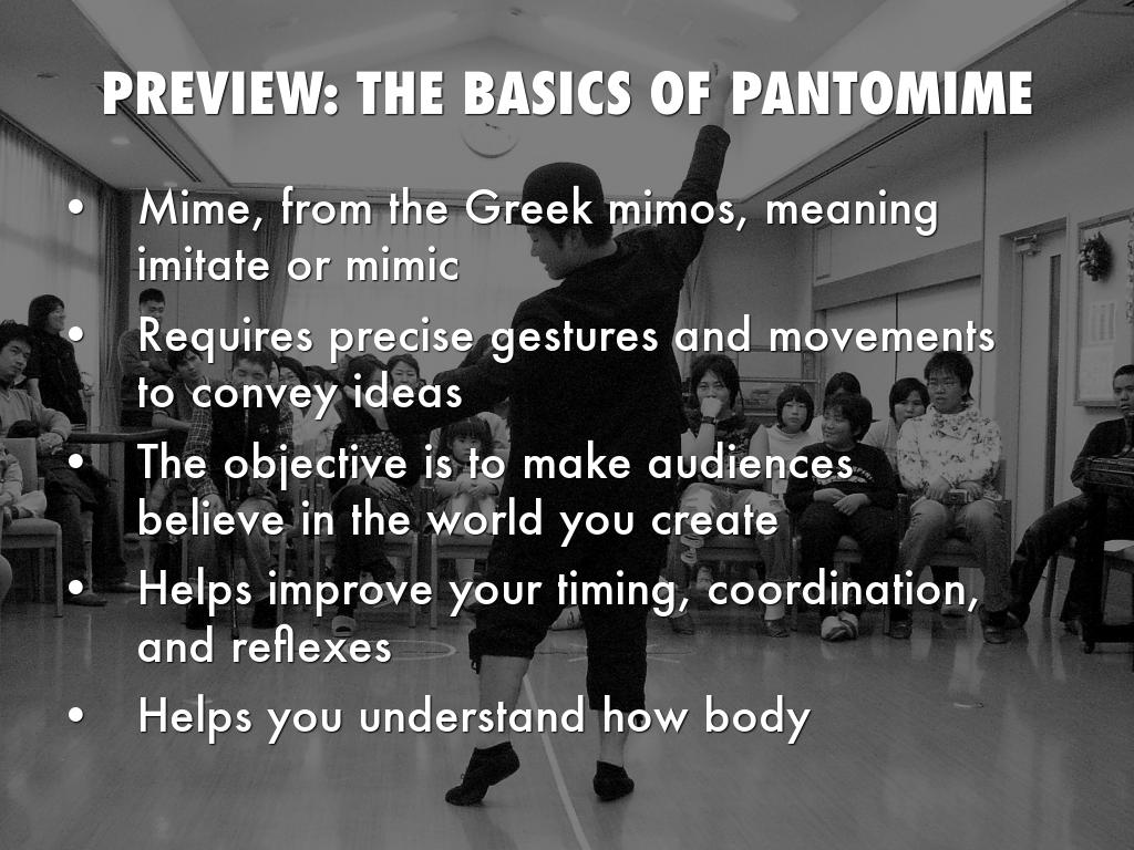 Unit One: Pantomime by Taylor Hyatt