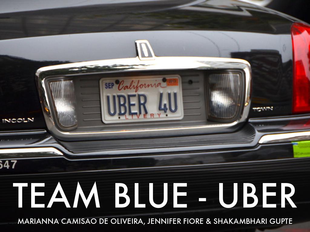Blue Team - UBER by Shakambhari Gupte