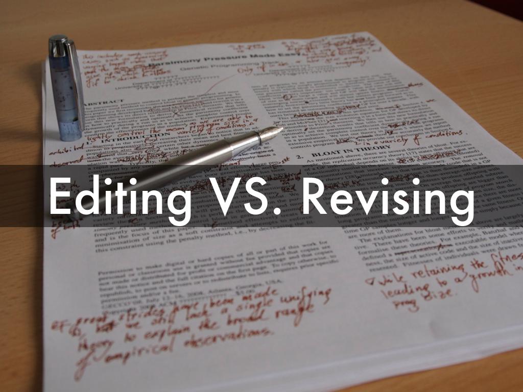 Editing and Revising - Week 10 by L Wilson
