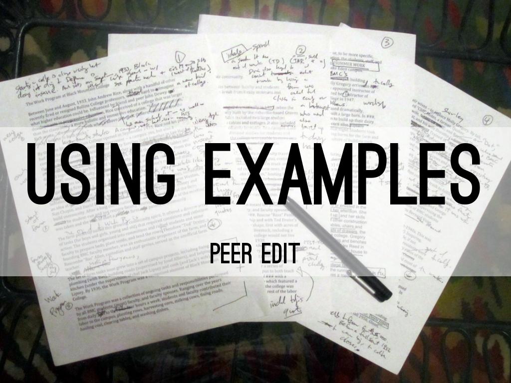Fri-Using Examples Peer Edit by Mary Petty