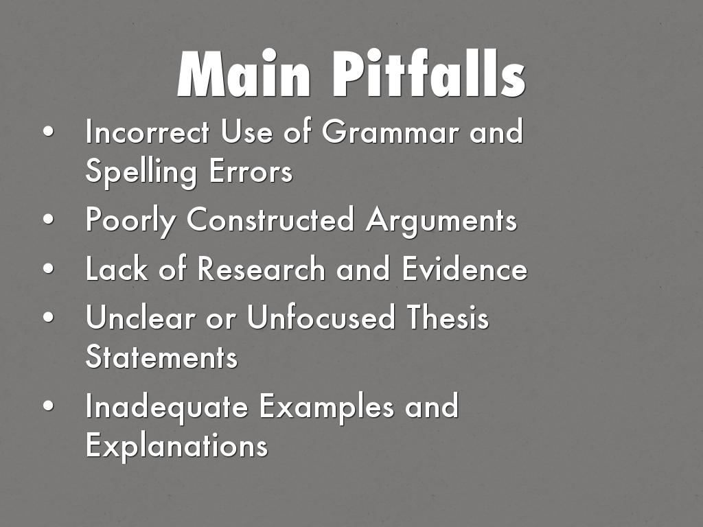 Five Essay Writing Pitfalls by Study Pres
