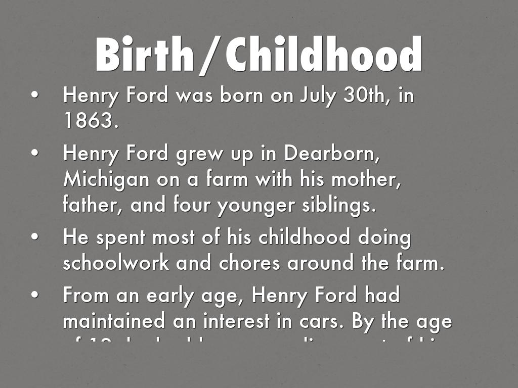 Henry Ford Research Project by Isabella Diaz-Arteaga