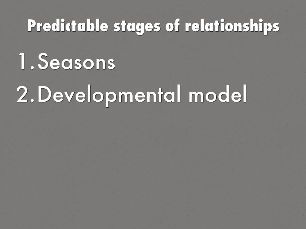 Relationship Stages by Hilton Samuel