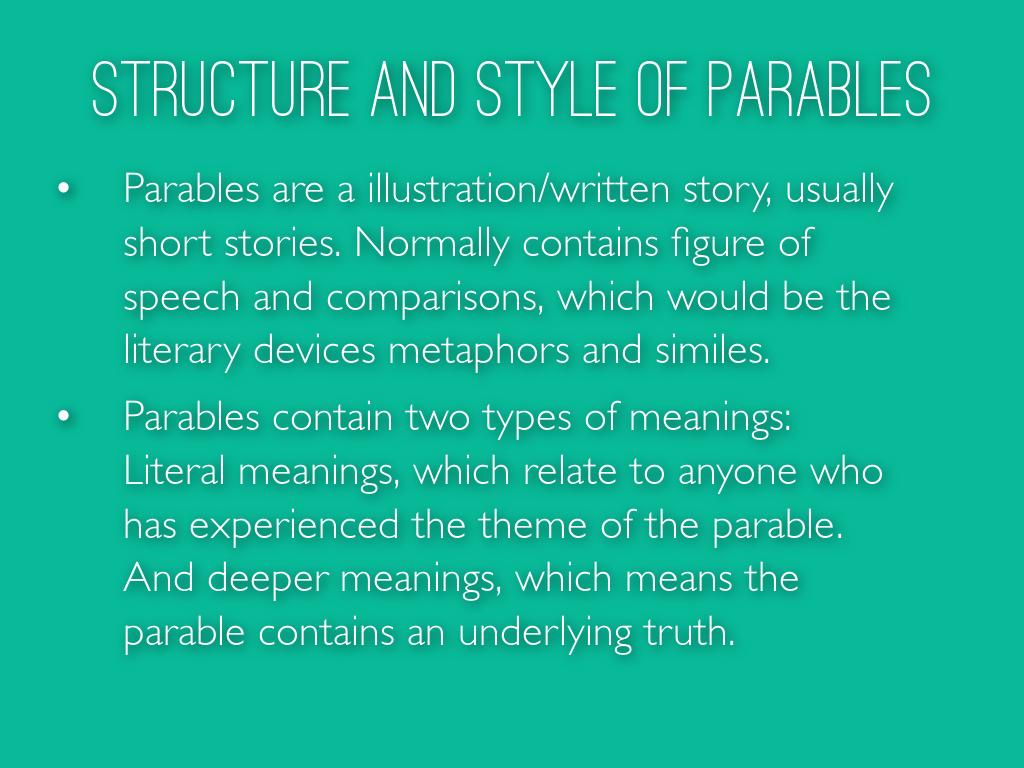 ReligionComparison of Parables by 200499498
