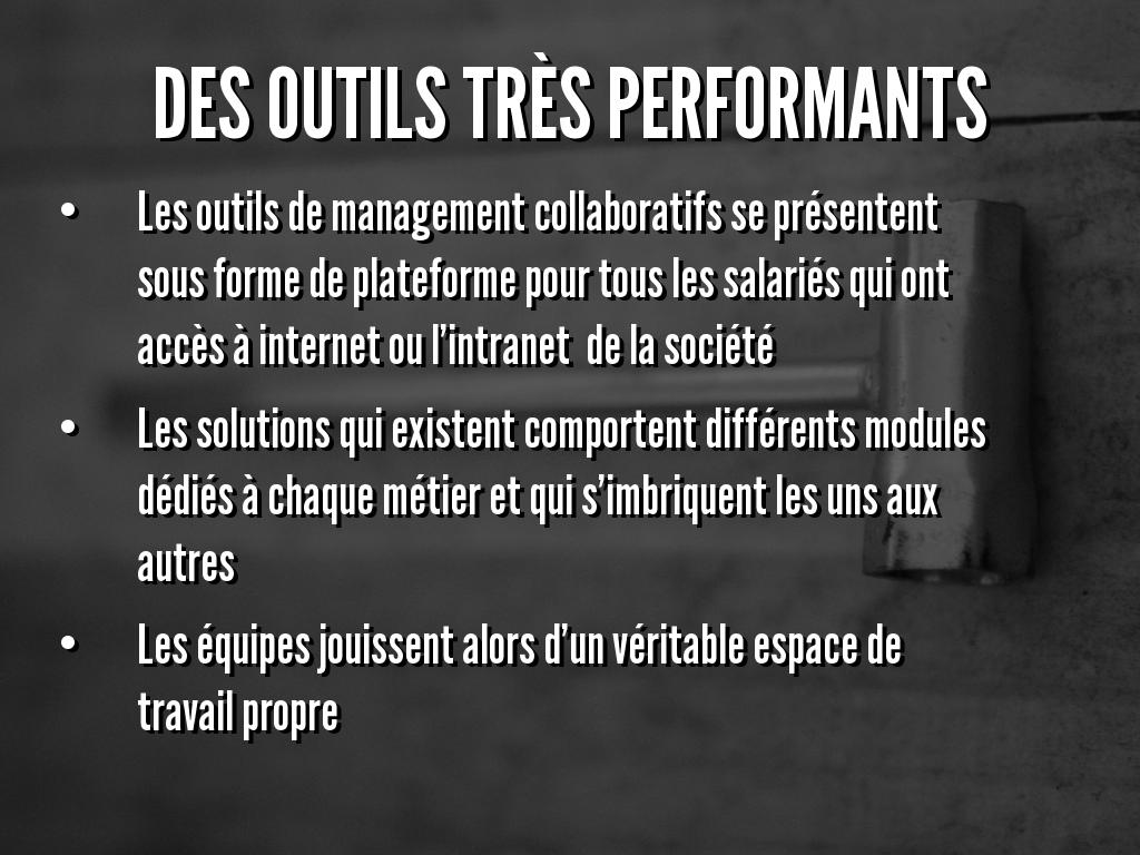 D'un management vertical vers un management horizontal