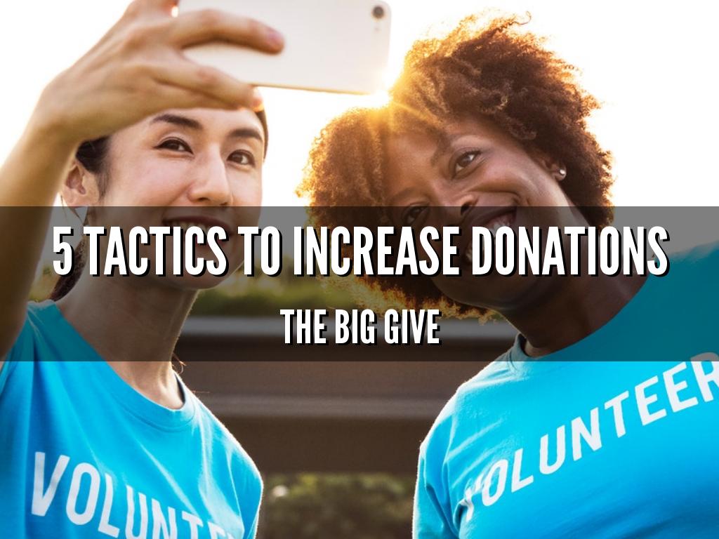 5 TACTICS TO INCREASE DONATIONS by Beth Trejo