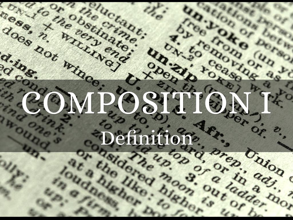 Composition I - Definition by Tom Latuszek